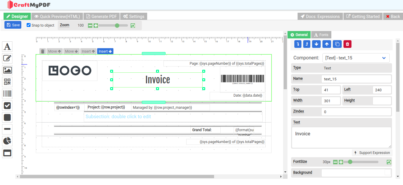 CraftMyPDF on Twitter: "The easiest way to create PDF documents from a template with an easy-to ...