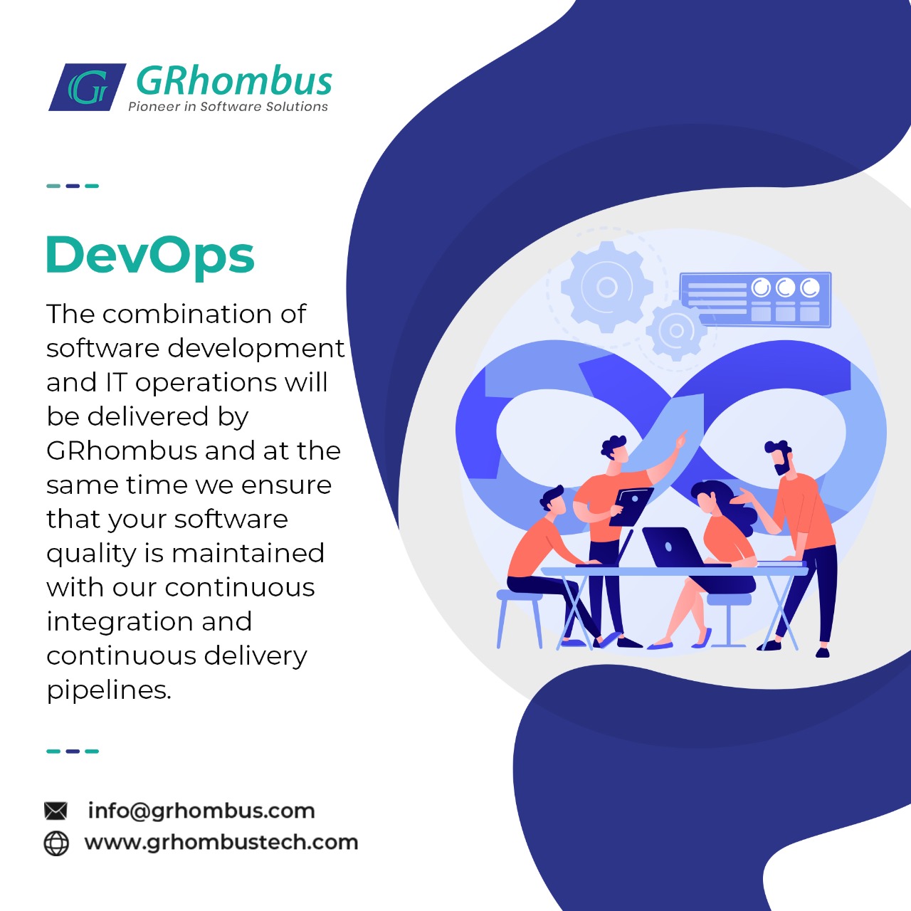 GRhombus Technologies Pvt. Ltd on Twitter: "#DevOps Team GRhombus is committed to reliable and ...
