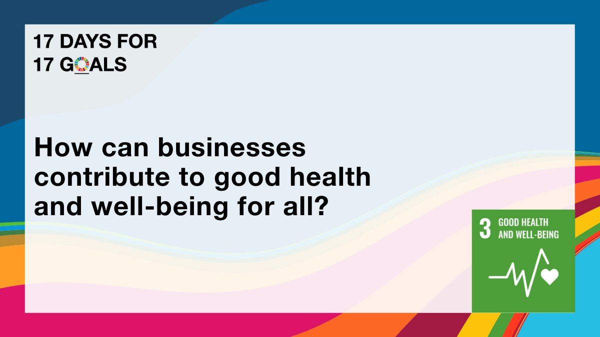 B Corporation on Twitter: "SDG 3: Good Health & Well-being ️ Health ...