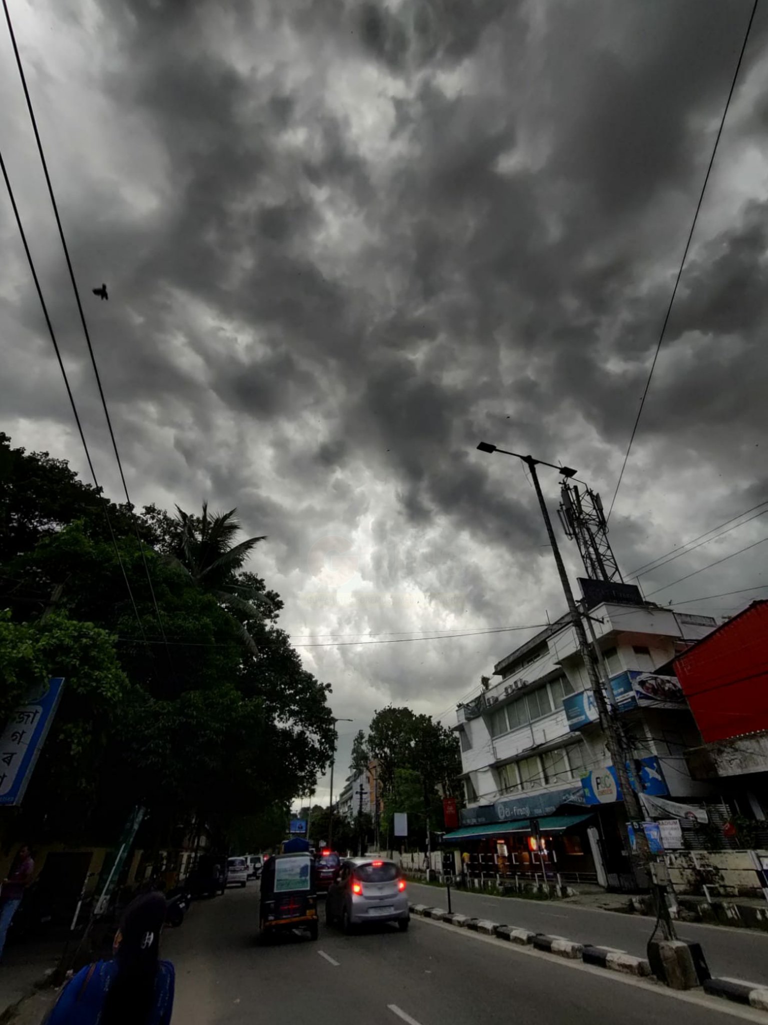 Dark Cloudy Day City