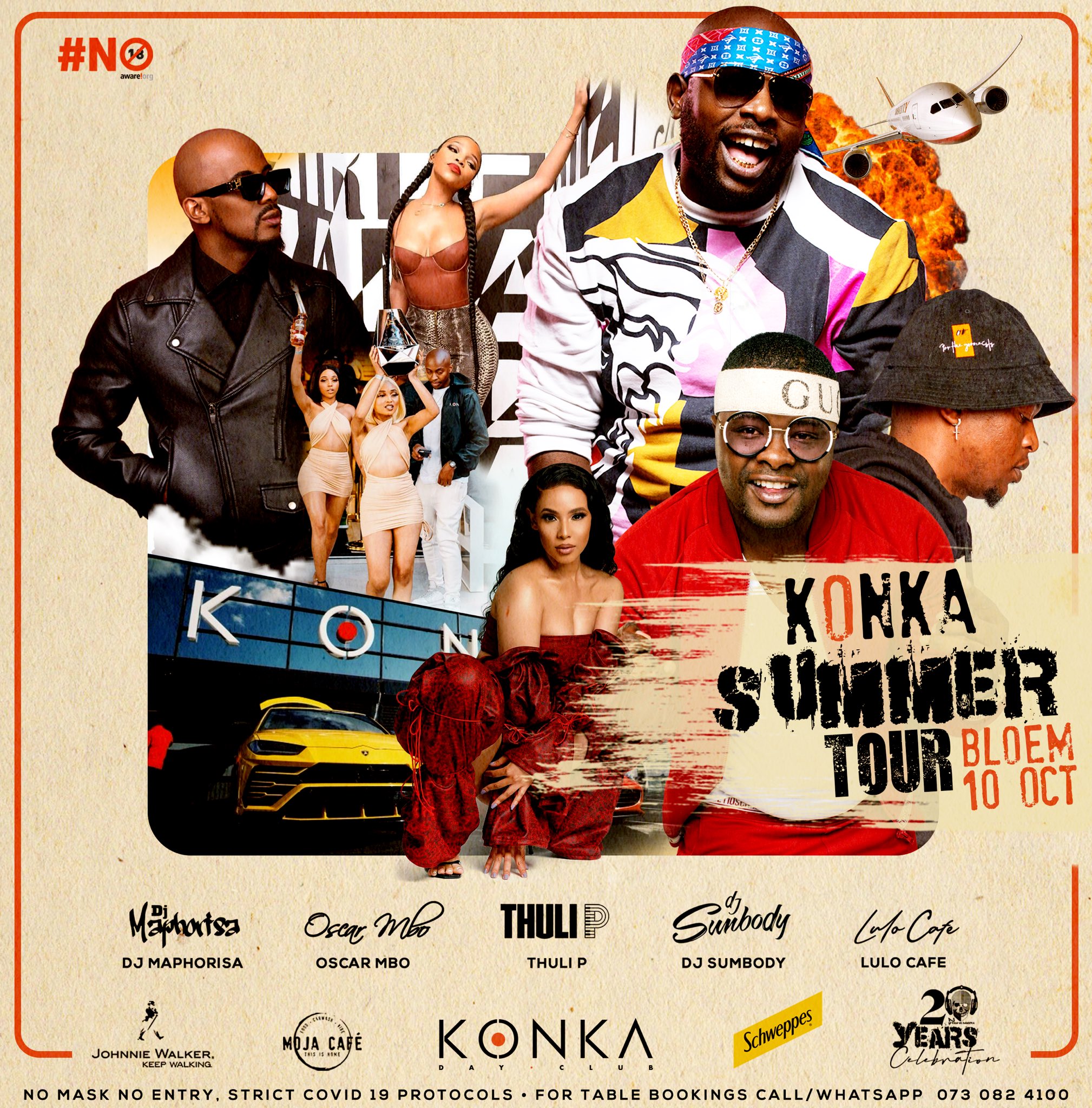 KONKA Soweto on Twitter: "BLOEMFONTEIN WE ALL YOURS 🛩📍 KONKA SUMMER TOUR 🍃 10 OCTOBER 2021🗓 For ...