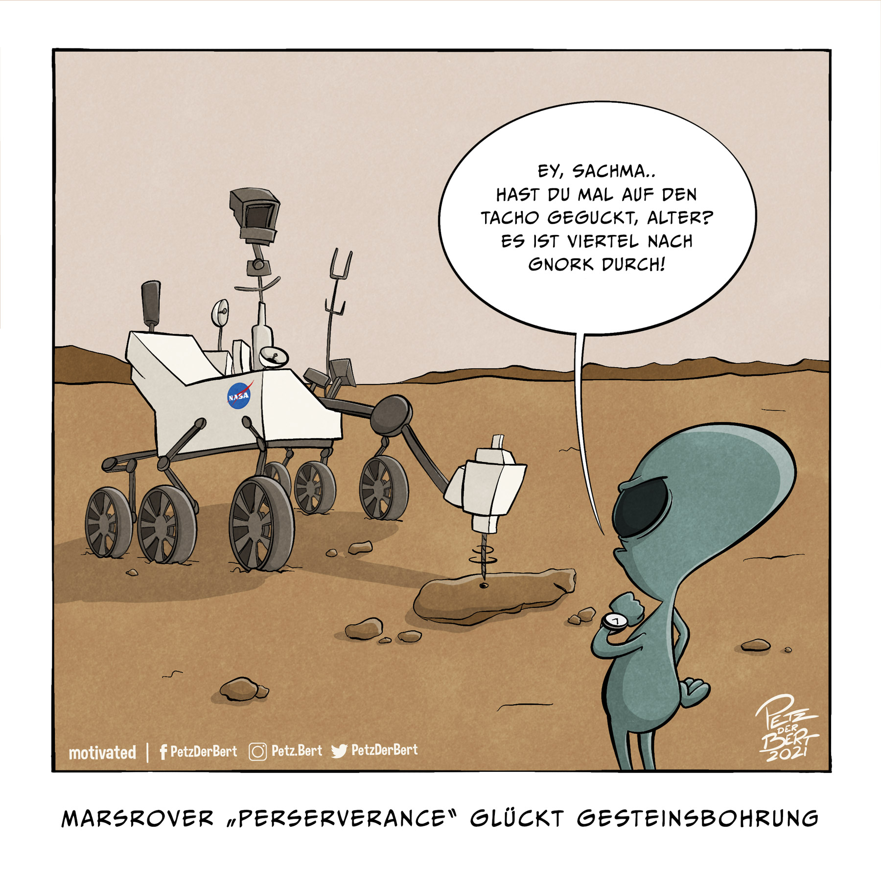 Mars Curiosity Rover Cartoons