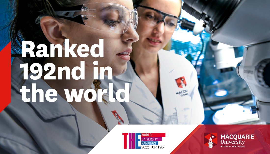 Macquarie has been ranked 192nd in the @timeshighered World University ...