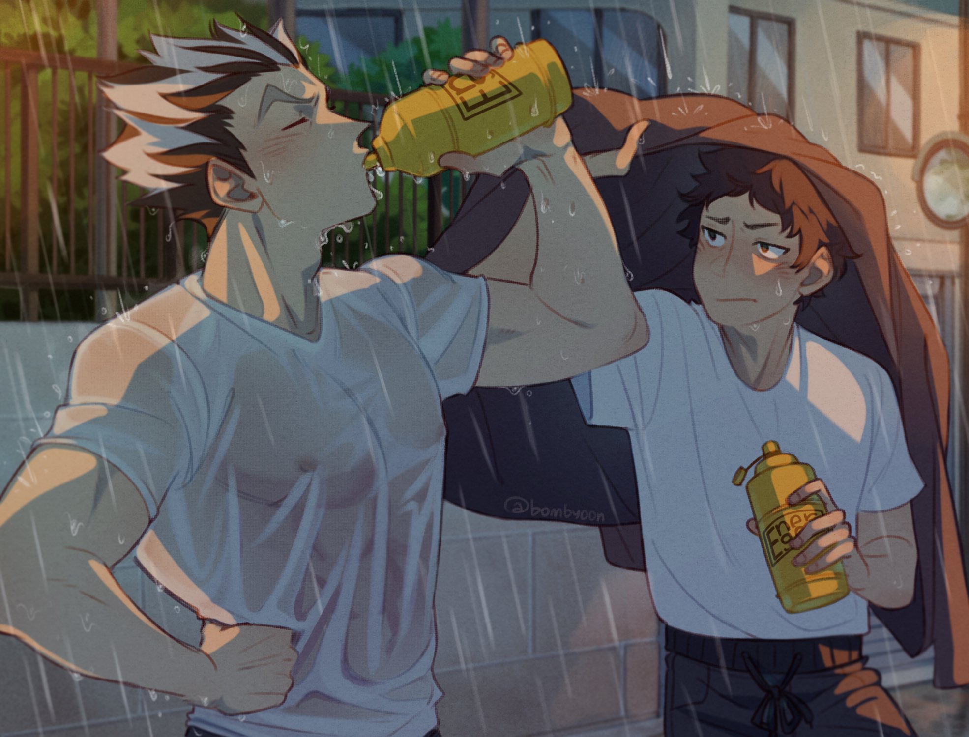 bmbyo🍒 on Twitter: "#Haikyuu #ハイキュー #BokuAka 🌧gay panic🌧 https://t.co/Le4peoL0uI" / Twitter
