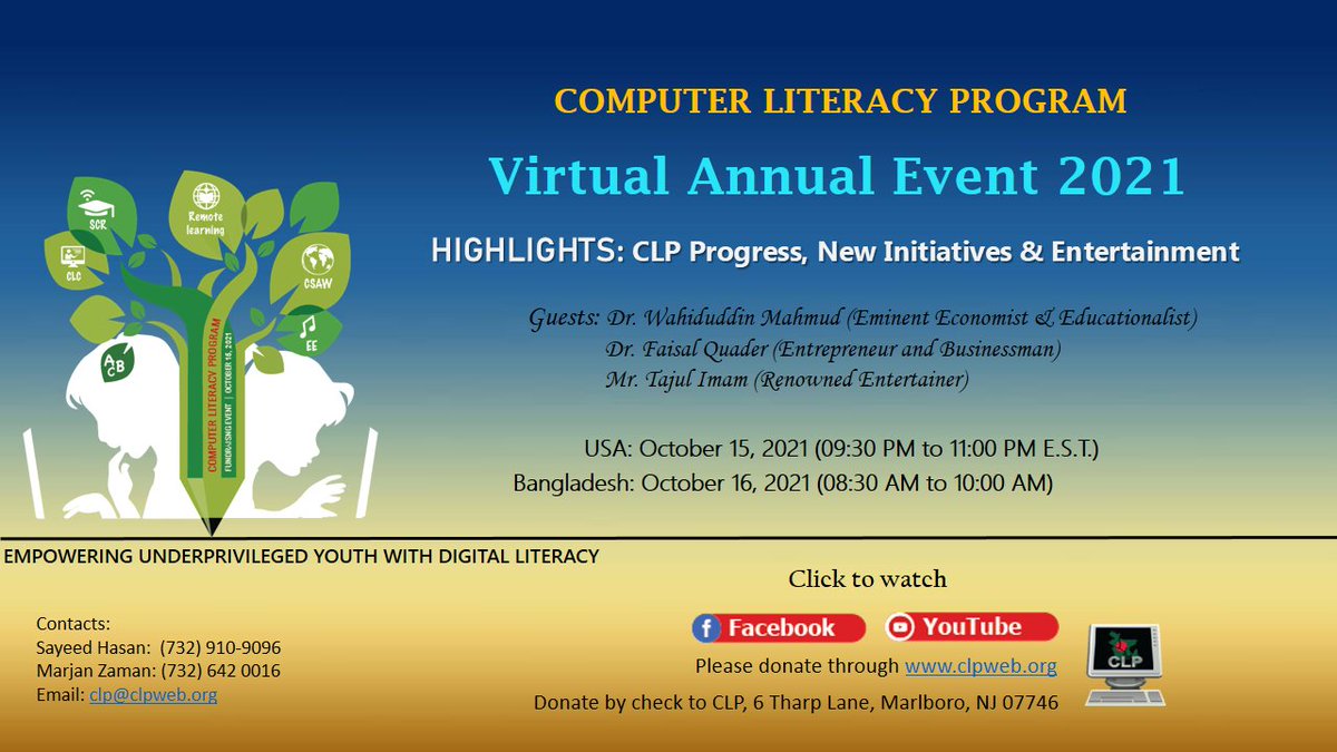 Computer Literacy Program for Underprivileged (@clp_usa) | Twitter