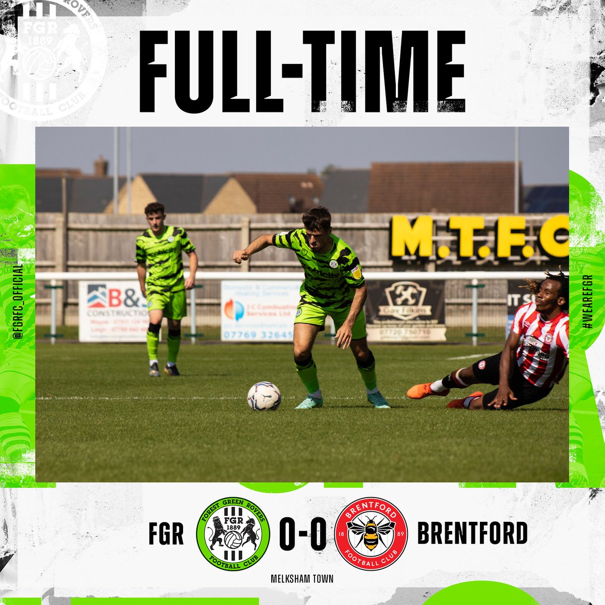 FGR Played a Neutral Ground, Closed Door Friendly With The Brentford ...