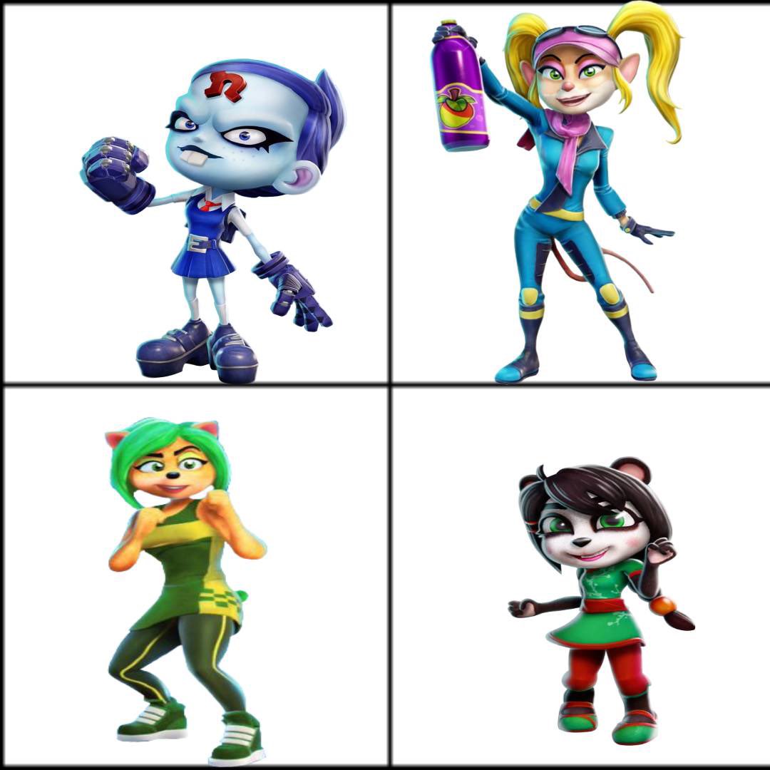 Crash Bandicoot Female Characters Crash Bandicoot 4 Its About Time