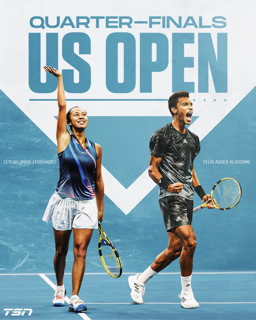TSN EDGE on Twitter: "Leylah Annie Fernandez and Felix Auger-Aliassime are both in action in the ...
