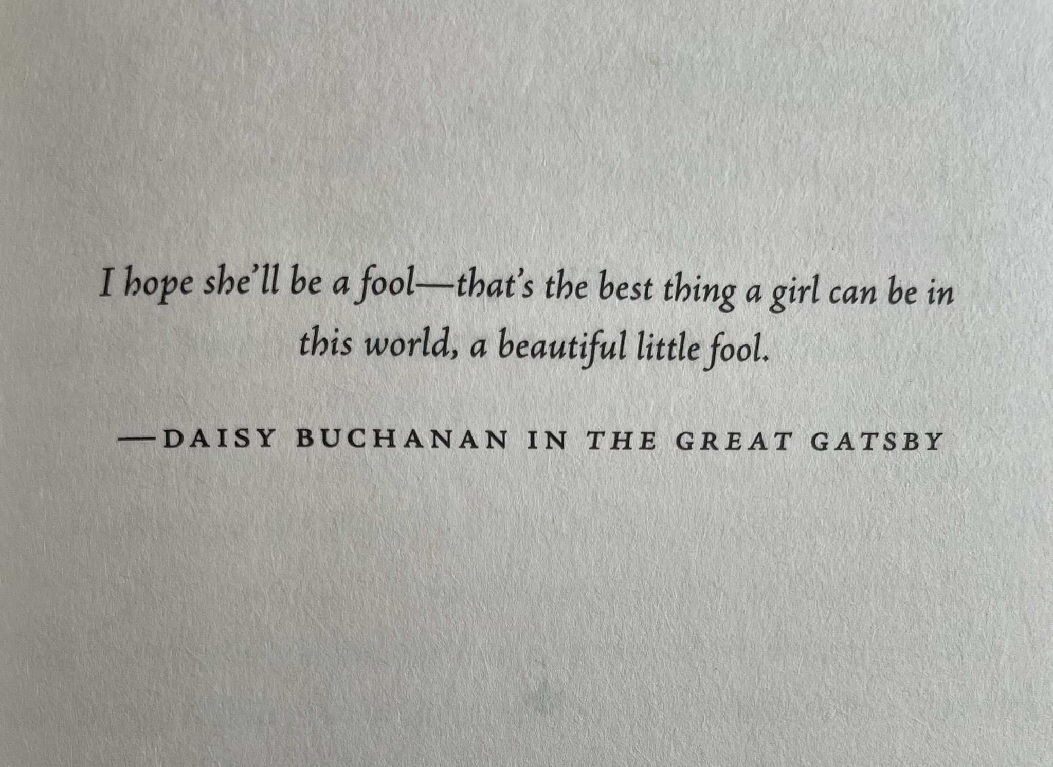 Great Gatsby Quotes Beautiful Little Fool
