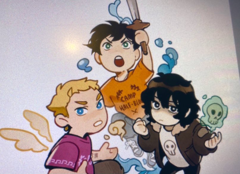「Making PJO merch last minute for NYCC to」|Xiaoのイラスト