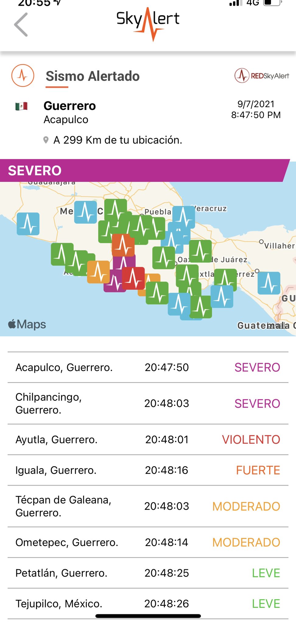 SkyAlert on Twitter: "#SkyAlert App dio hasta 66 segundos de anticipación a la Ciudad de México ...