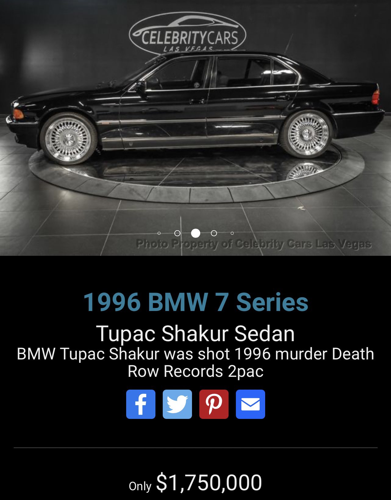 Tupac Last Picture Bmw