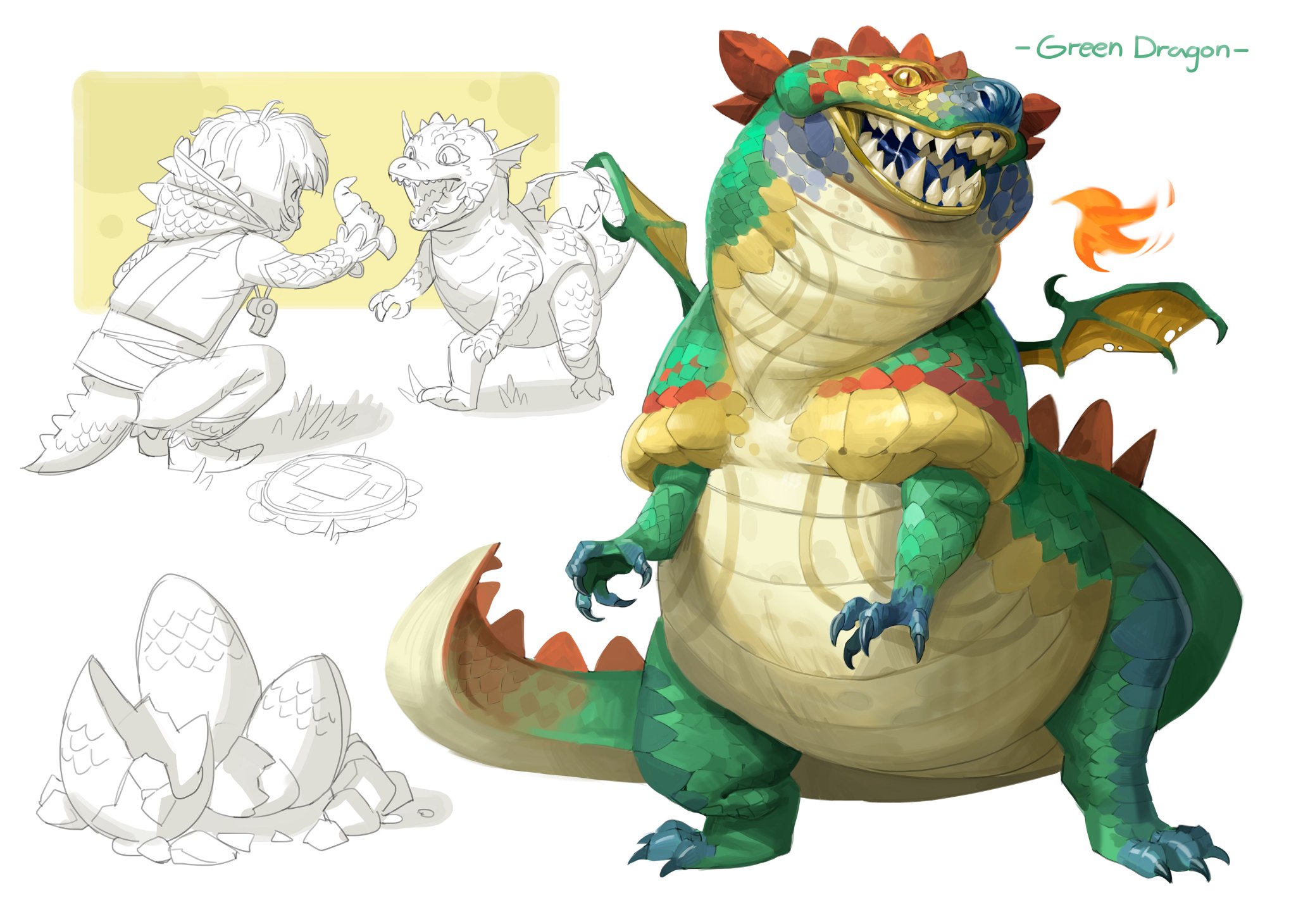 Mathias Osland on Twitter: "Personal Project based around dragons and cute, fun things ...