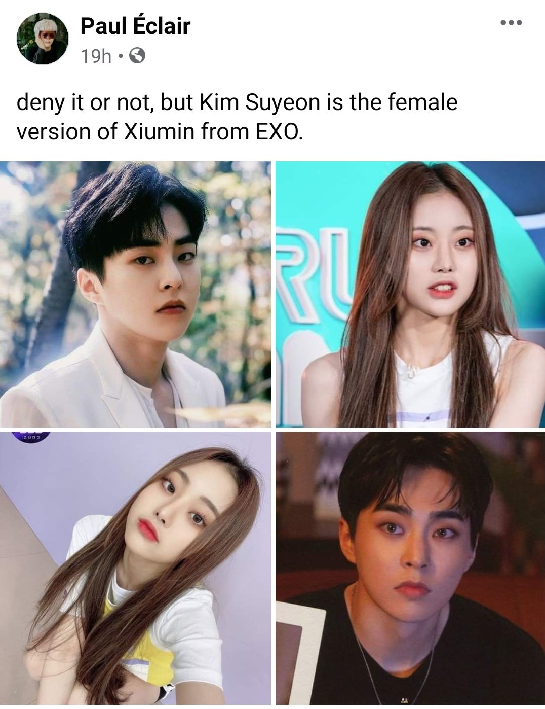 Xiumin And Sohee Look Alike