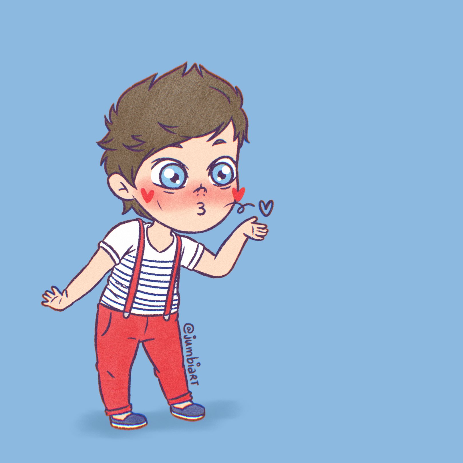 Louis Tomlinson Drawing Animated