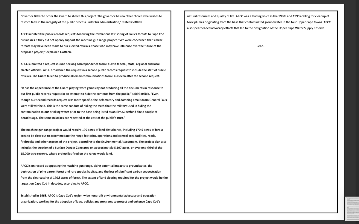 Association to Preserve Cape Cod – Cape For Good