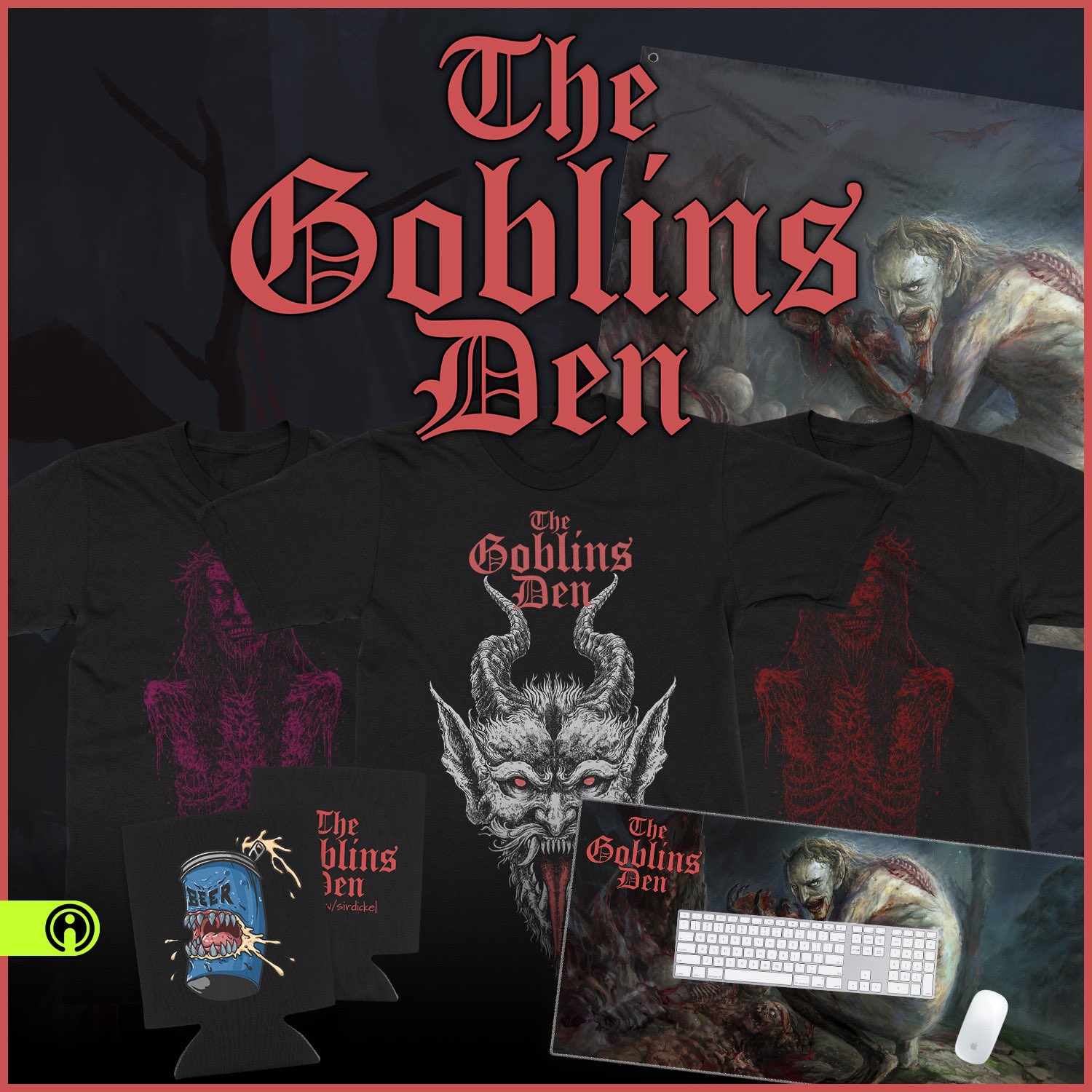 Dickie Allen on Twitter: "TheGoblinsDen merch now live exclusively at @IndieMerchstore! Feel ...