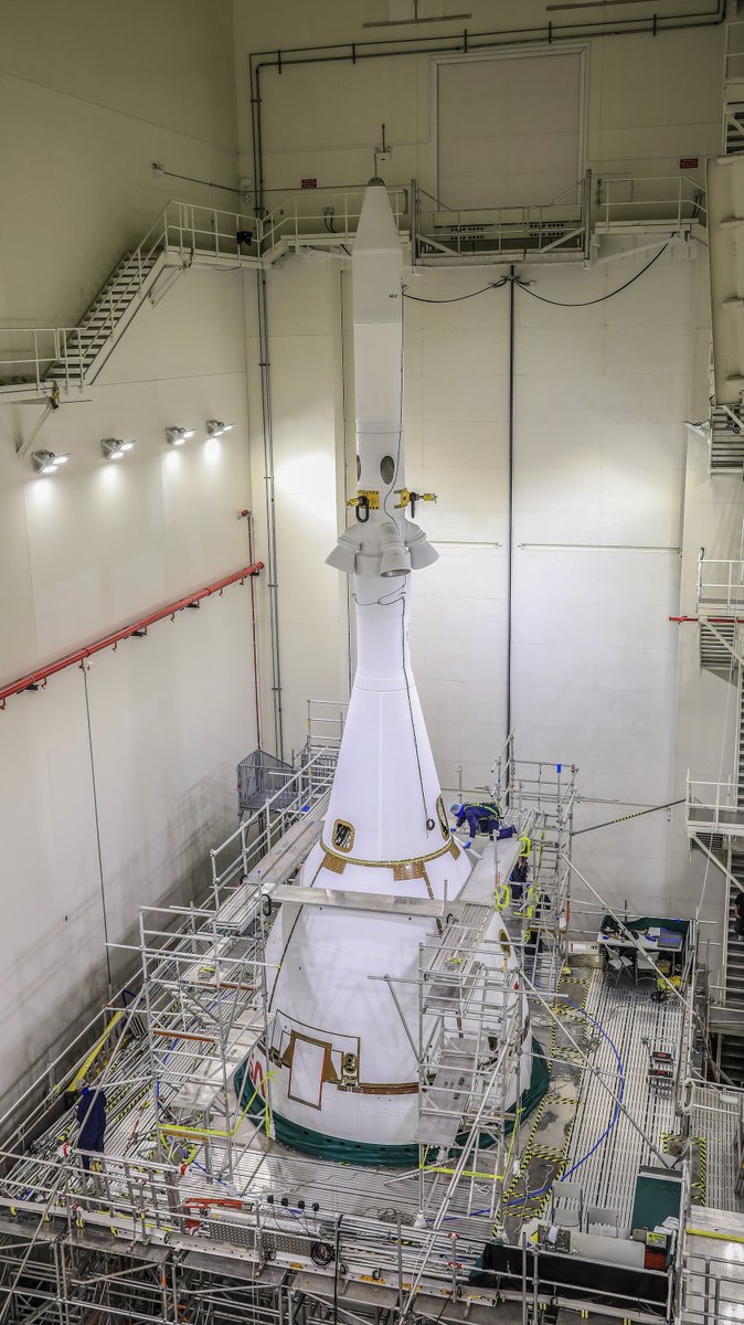 At @NASAKennedy, all four launch abort system ogive fairings are now ...