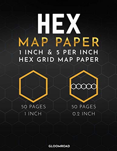 DOWNLOAD [PDF] Hex Map Paper: 1 inch & 5 per inch Hex Grid Drawing Notebook ; Hexagonal Graph ...