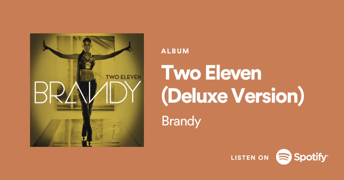 Brandy Charts on Twitter: "Brandy's 'Two Eleven' total streams on Spotify. 49,522,027 streams ...