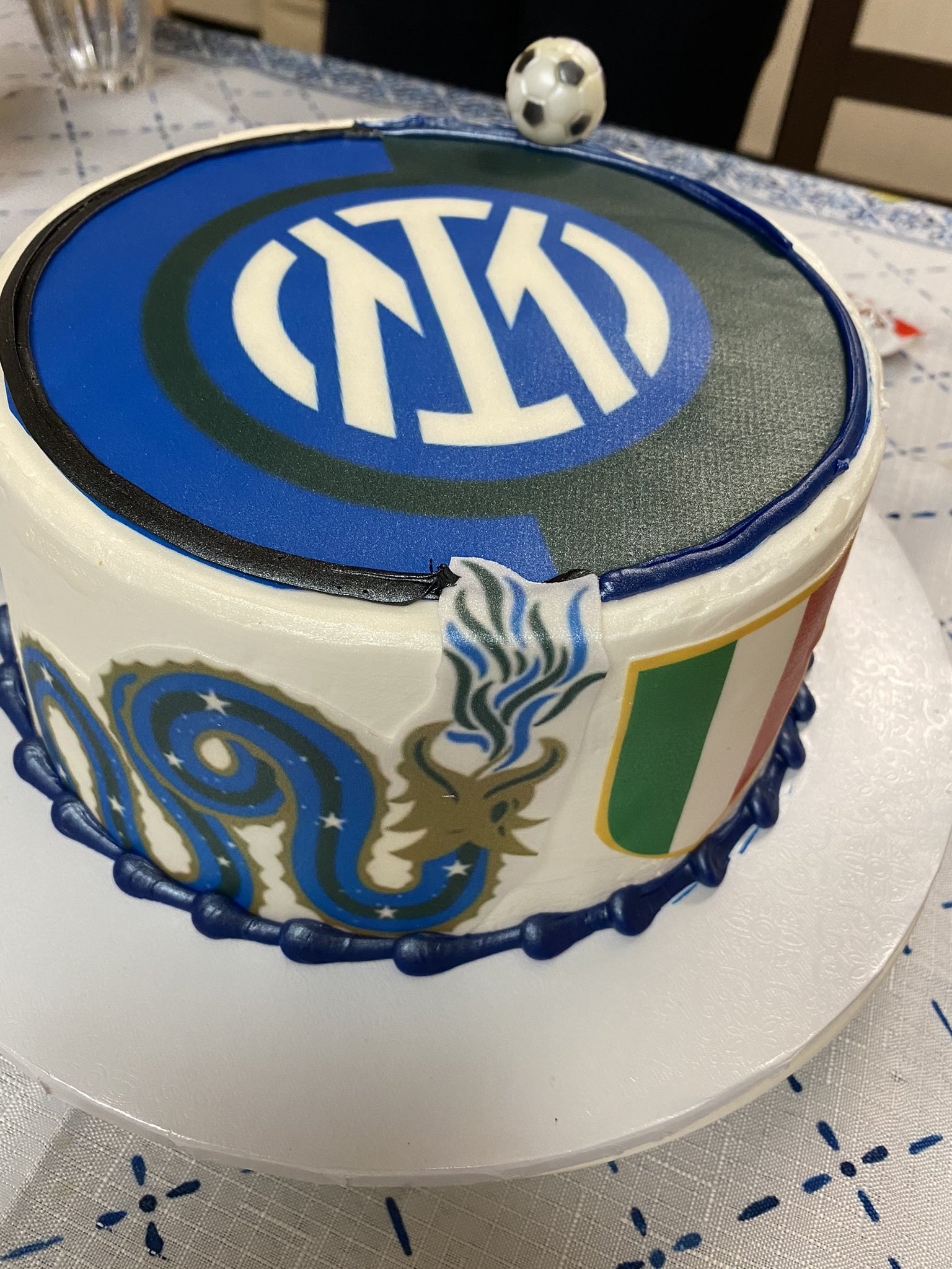 Inter Milan Birthday Cakes Laurito Cakes AC Milan Themed 16 Inch