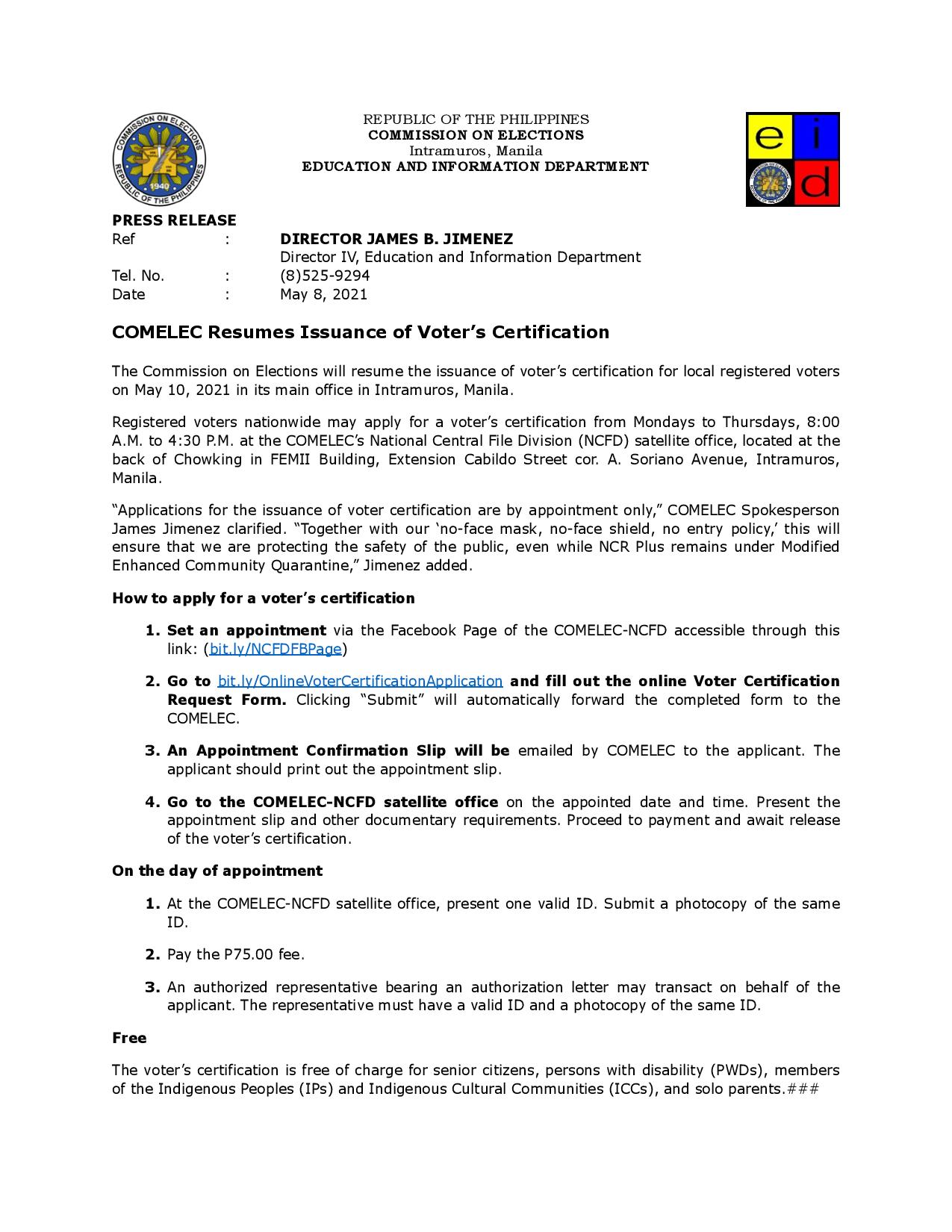 COMELEC on Twitter: COMELEC on Twitter: