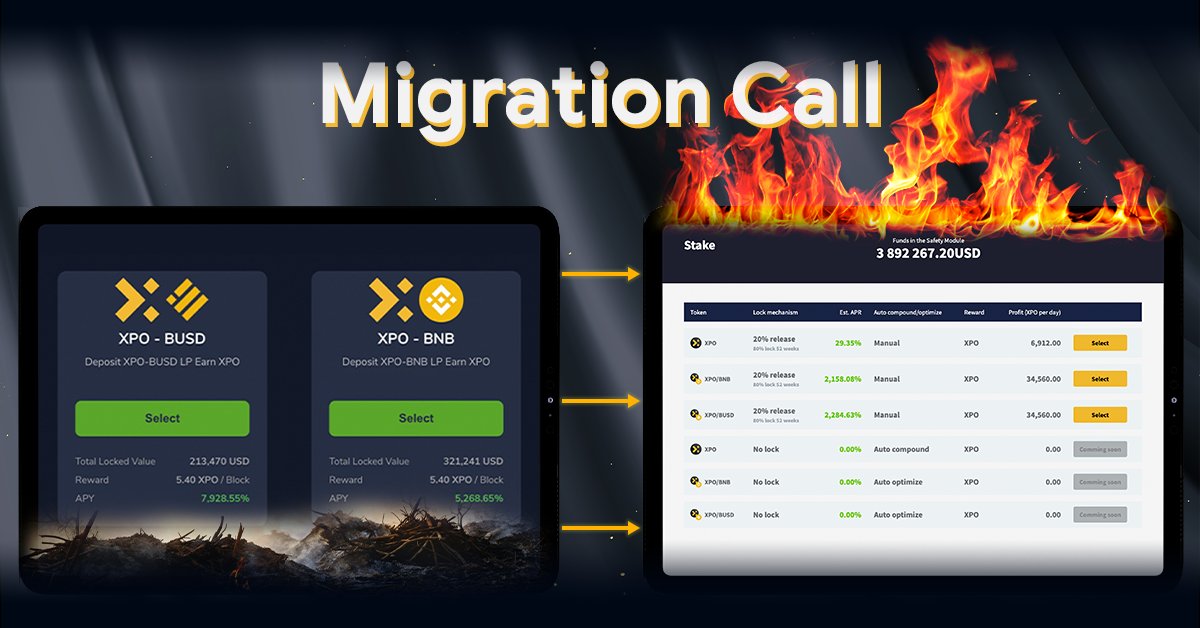 Xpool on Twitter: "MIGRATION CALL You will lose huge profit when coutinuing to staying in PoolX ...