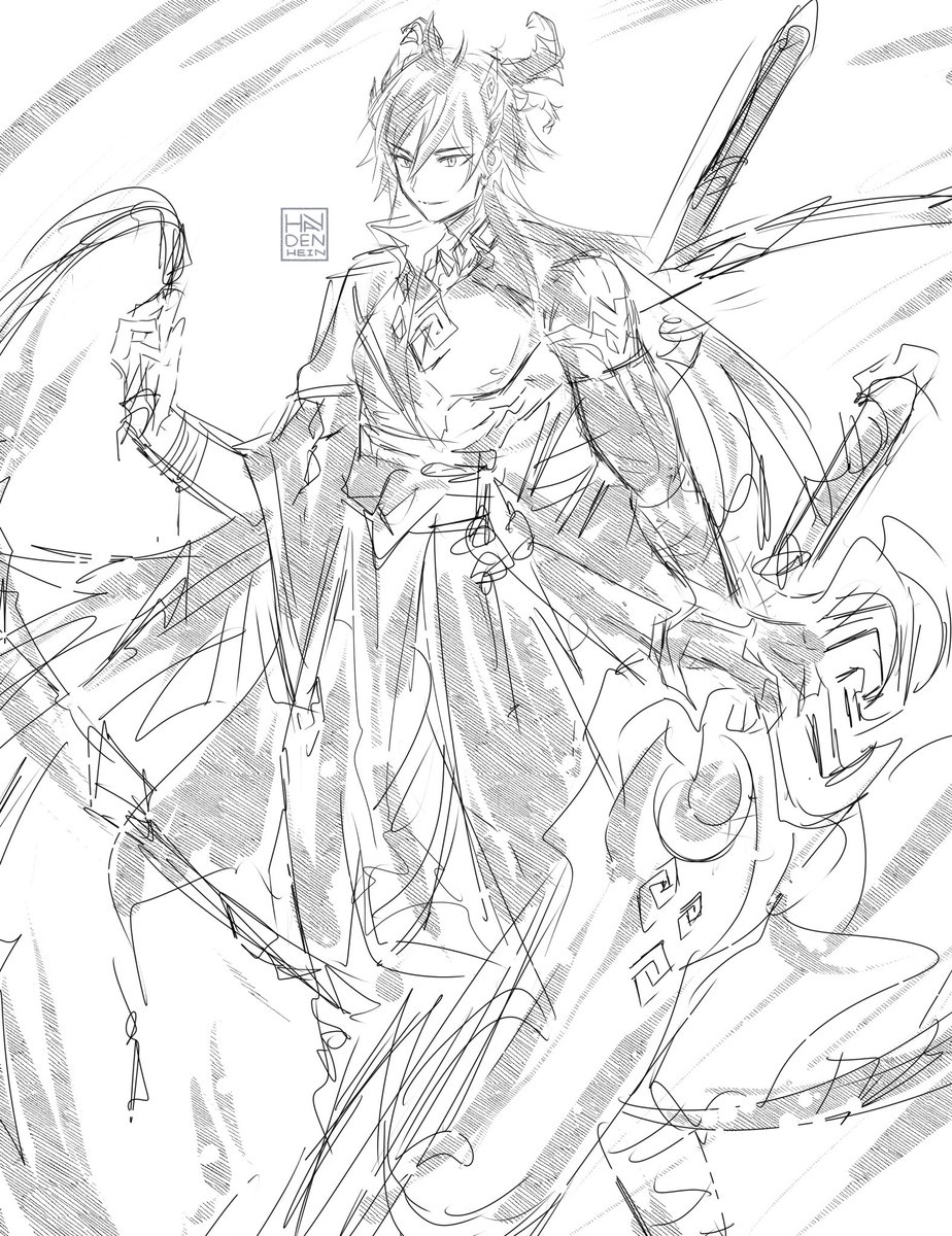 「rkgk am I trying to draw herrscher zhon」|HAYDENHEINの漫画