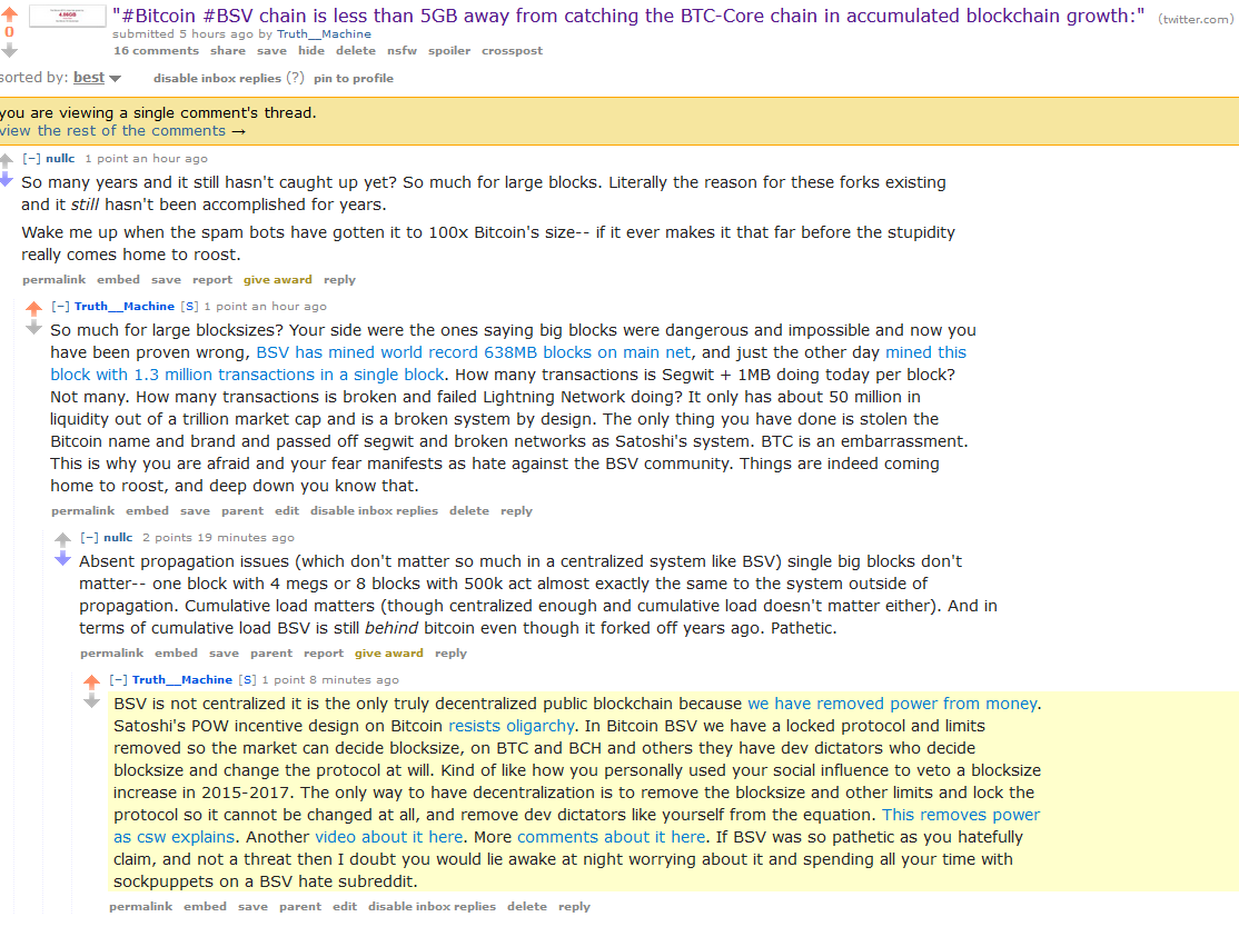 "If #BSV #Bitcoin is so "pathetic" like BlockStream Core co-founder ...