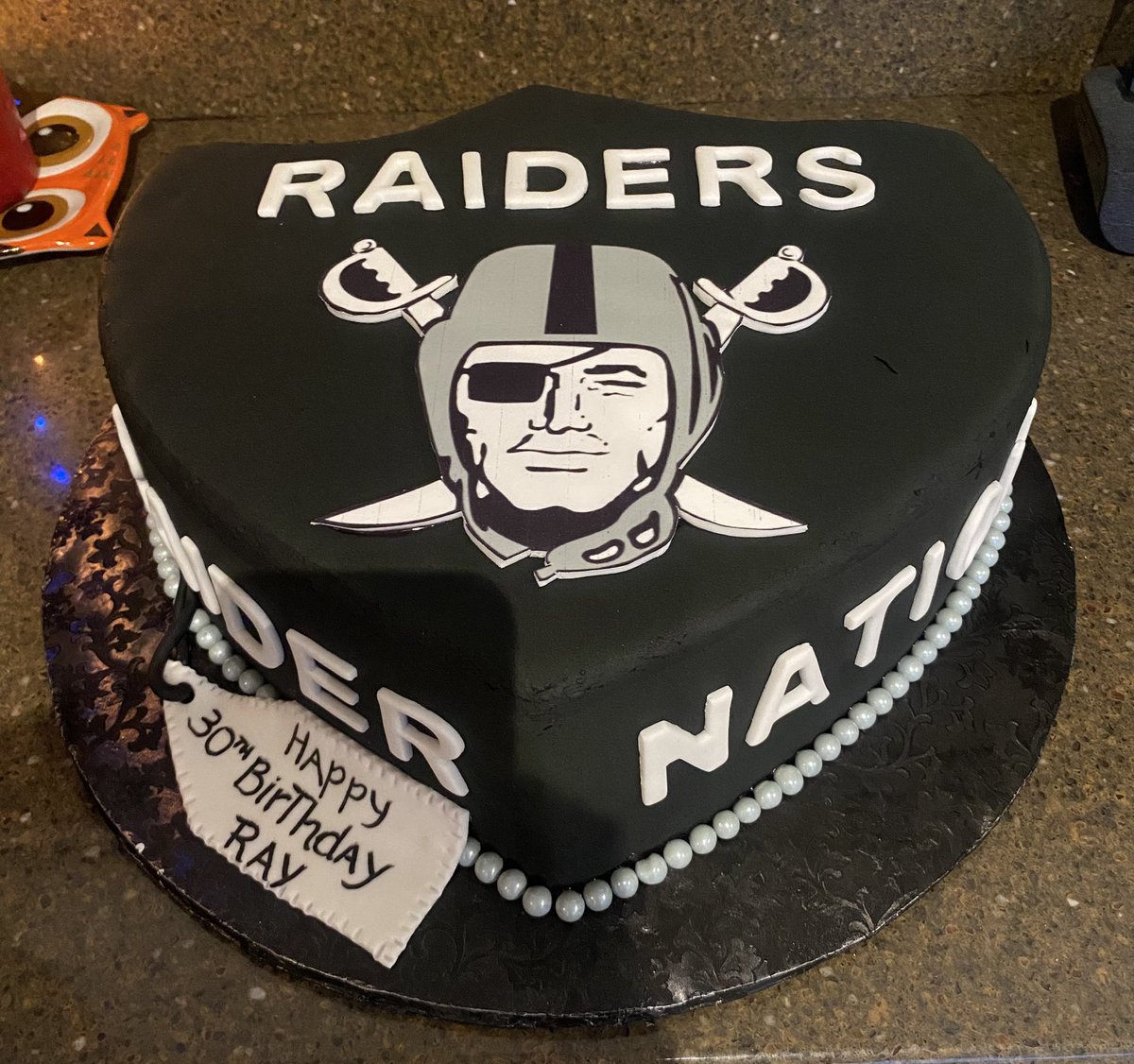 Happy Birthday Raiders Cake
