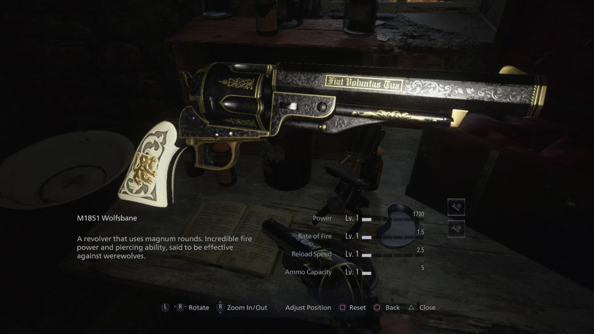 Any idea what the side of the M1851 Wolfsbane says? : r/residentevil