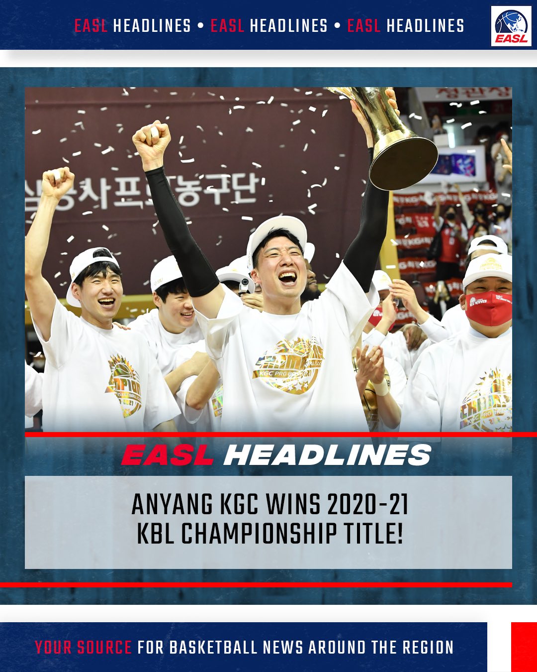 East Asia Super League on Twitter: "Anyang KGC has won the 2020-21 KBL Championship Finals! 🎉 ...