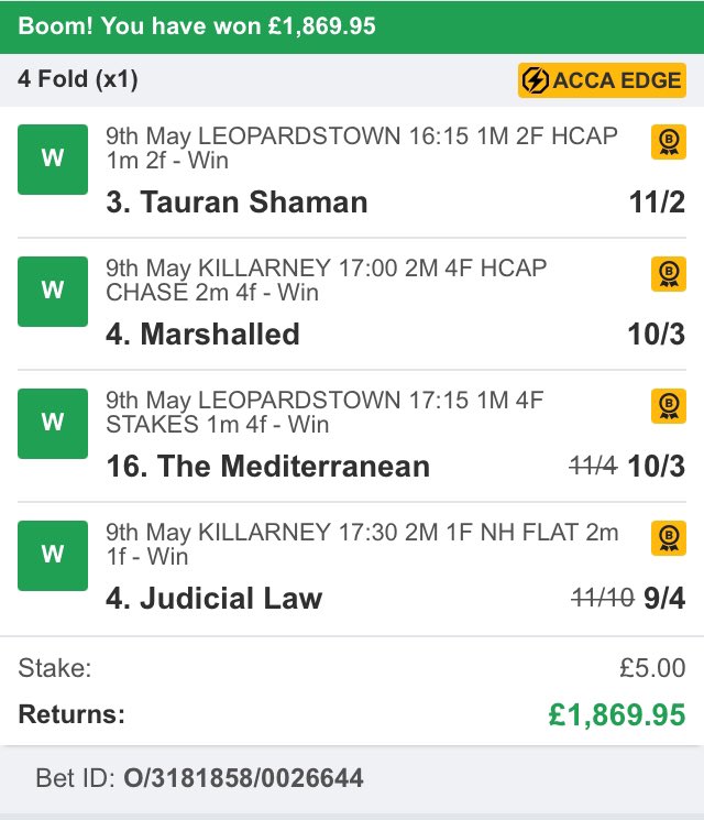 Dennis Staples on Twitter: "You spend hours studying form get nothing, cobble together 4 Time ...