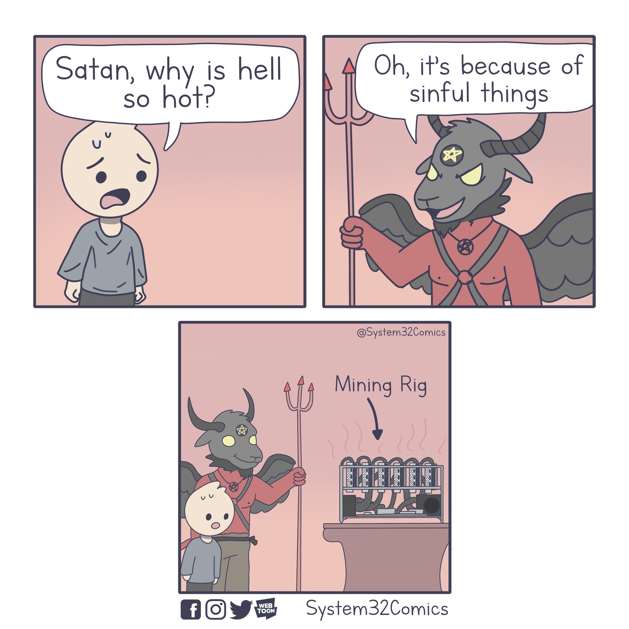 System32Comics on Twitter: "Why Is Hell So Hot?…