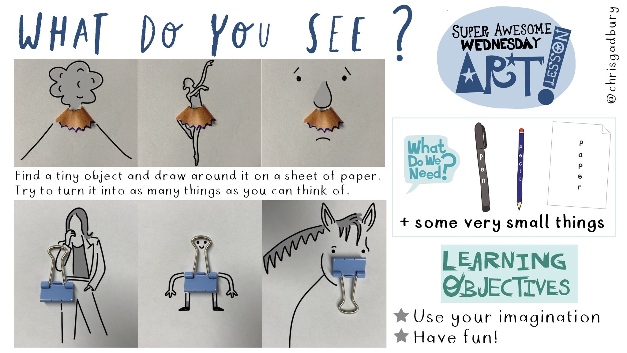 Chris Gadbury on Twitter: "A fun and easy divergent thinking activity ...