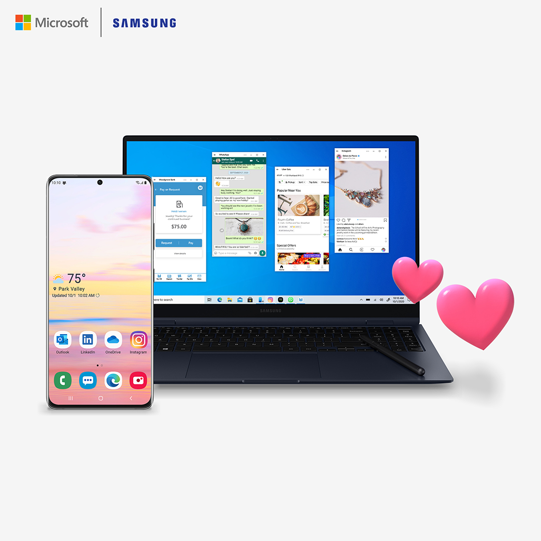 Windows on Twitter: "What if you could look at your @SamsungMobile phone without taking your ...