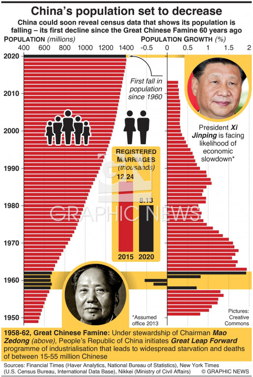 Great Leap Forward Famine Graph