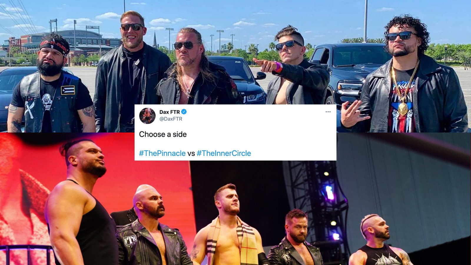 All Elite Wrestling on TNT on Twitter: "So…who do you chose? Team Pinnacle or Team Inner Circle ...