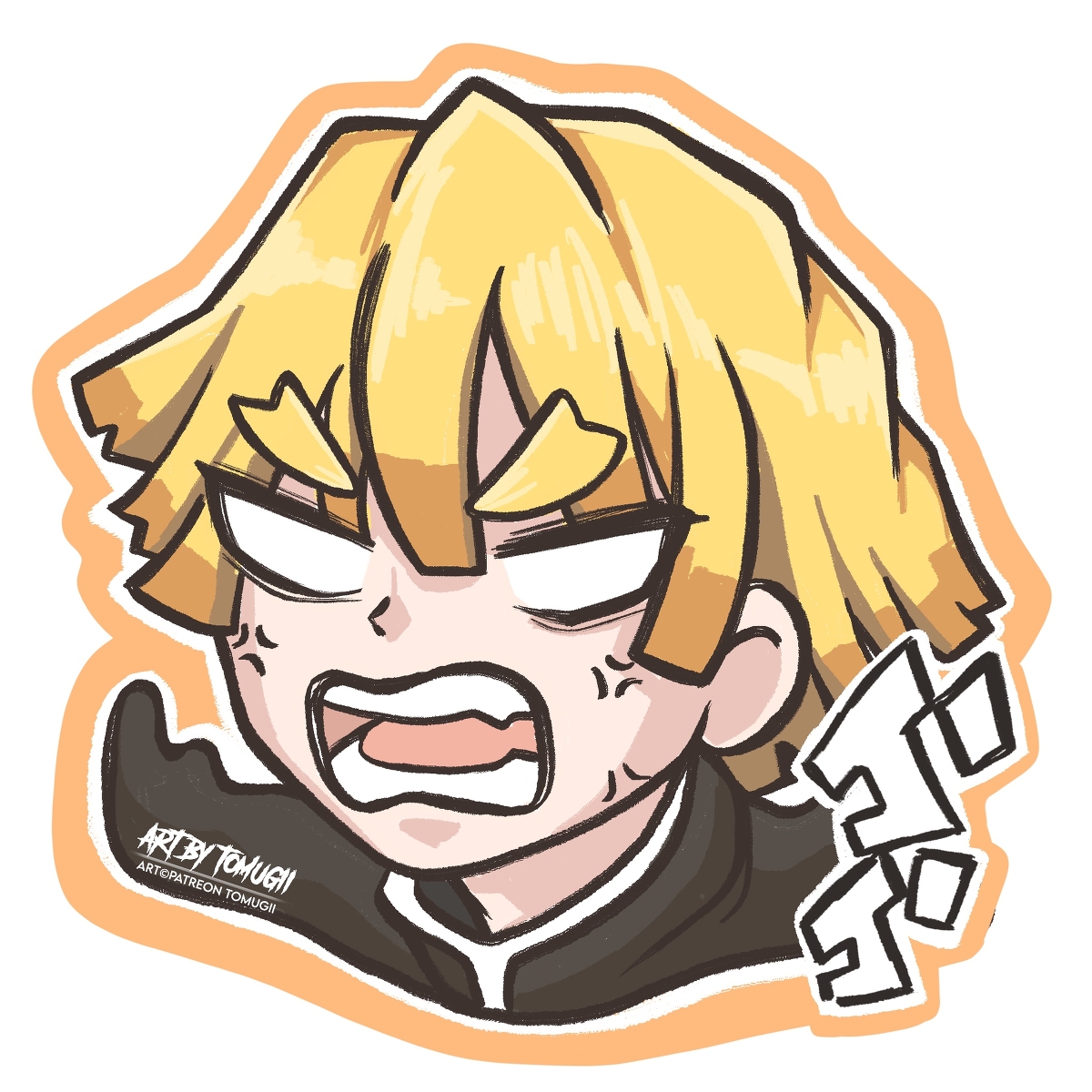 Angry Anime Face Chibi