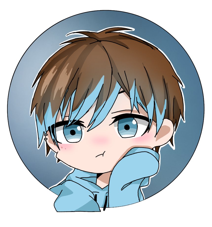 Chibi Anime Boy Brown Hair