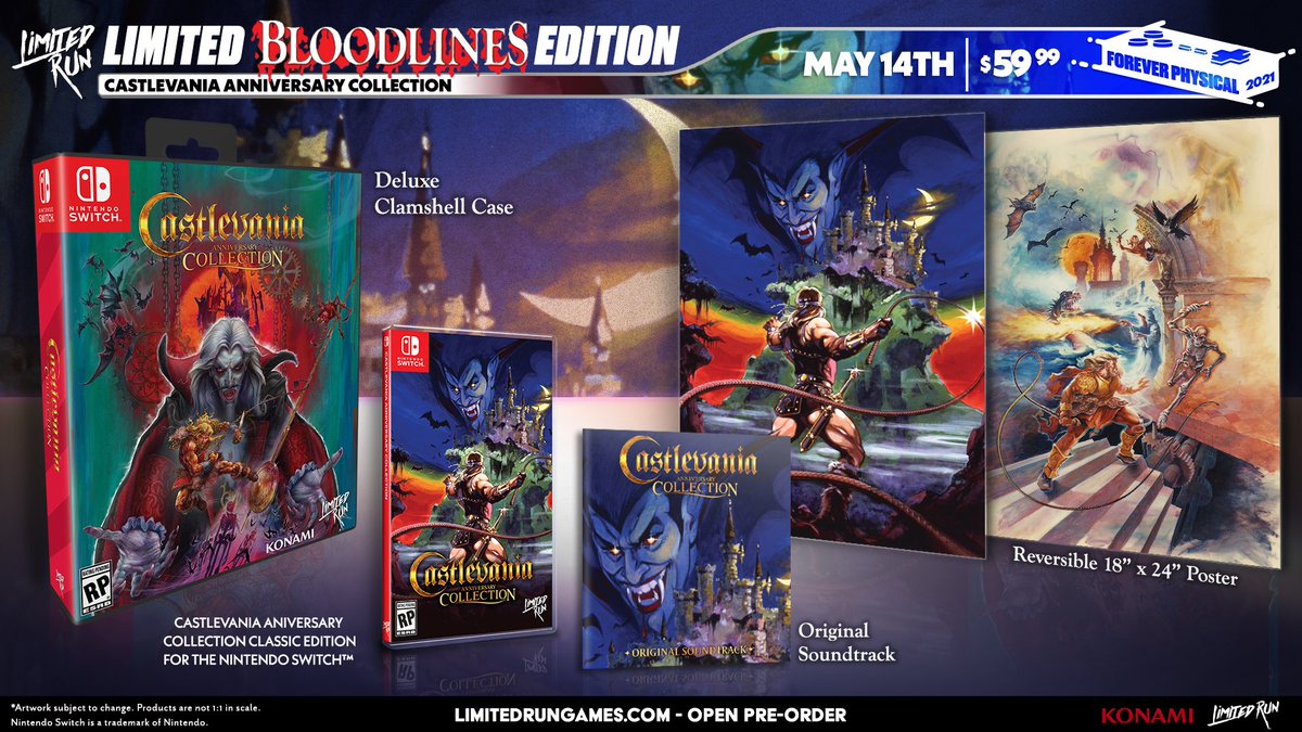 Limited Run Games anuncia edições especiais de Castlevania Anniversary ...