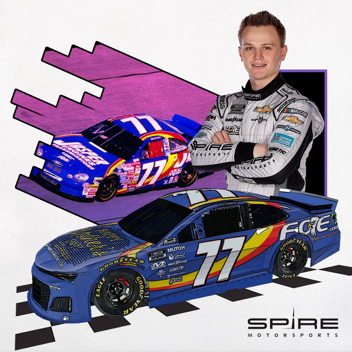 Justin Haley Darlington Throwback : r/NASCAR