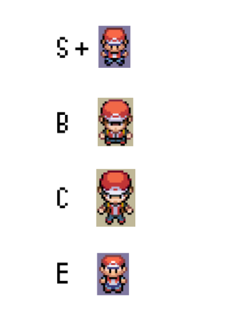 Pokemon Trainer Red Overworld Sprite