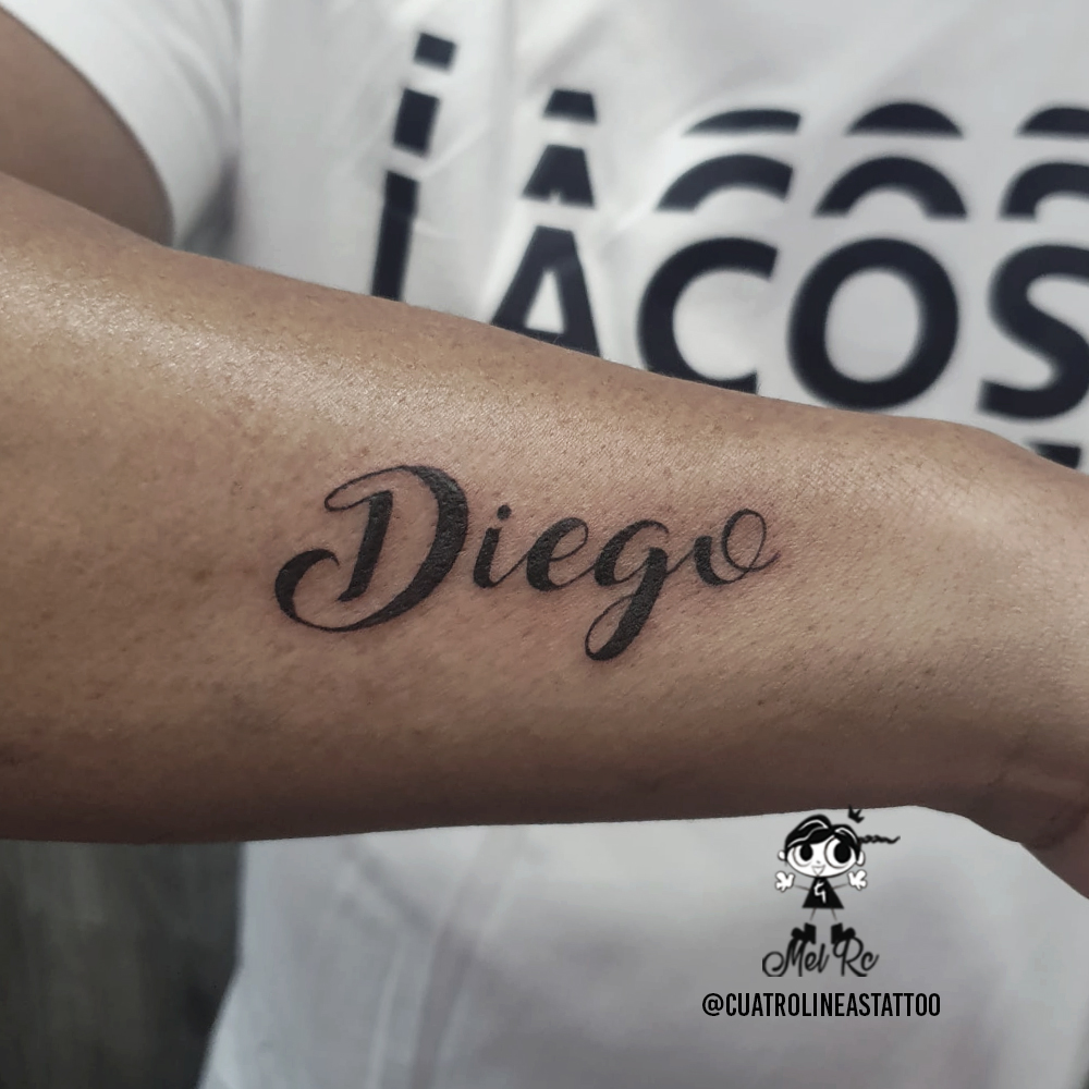 Diego Name Tattoo