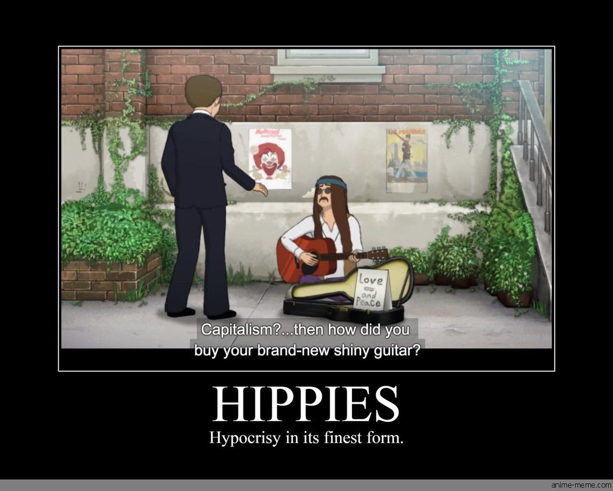 Hypocrite Hippie Meme