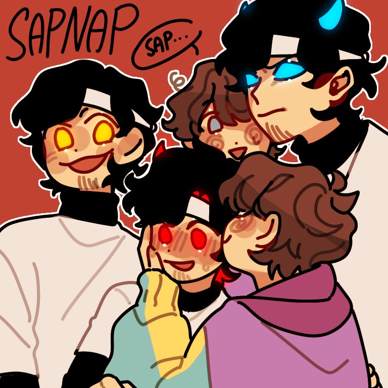 🥔] some karlnap doodles #karlnap #karljacobsfanart #sapnap」moon & g 🌸の漫画