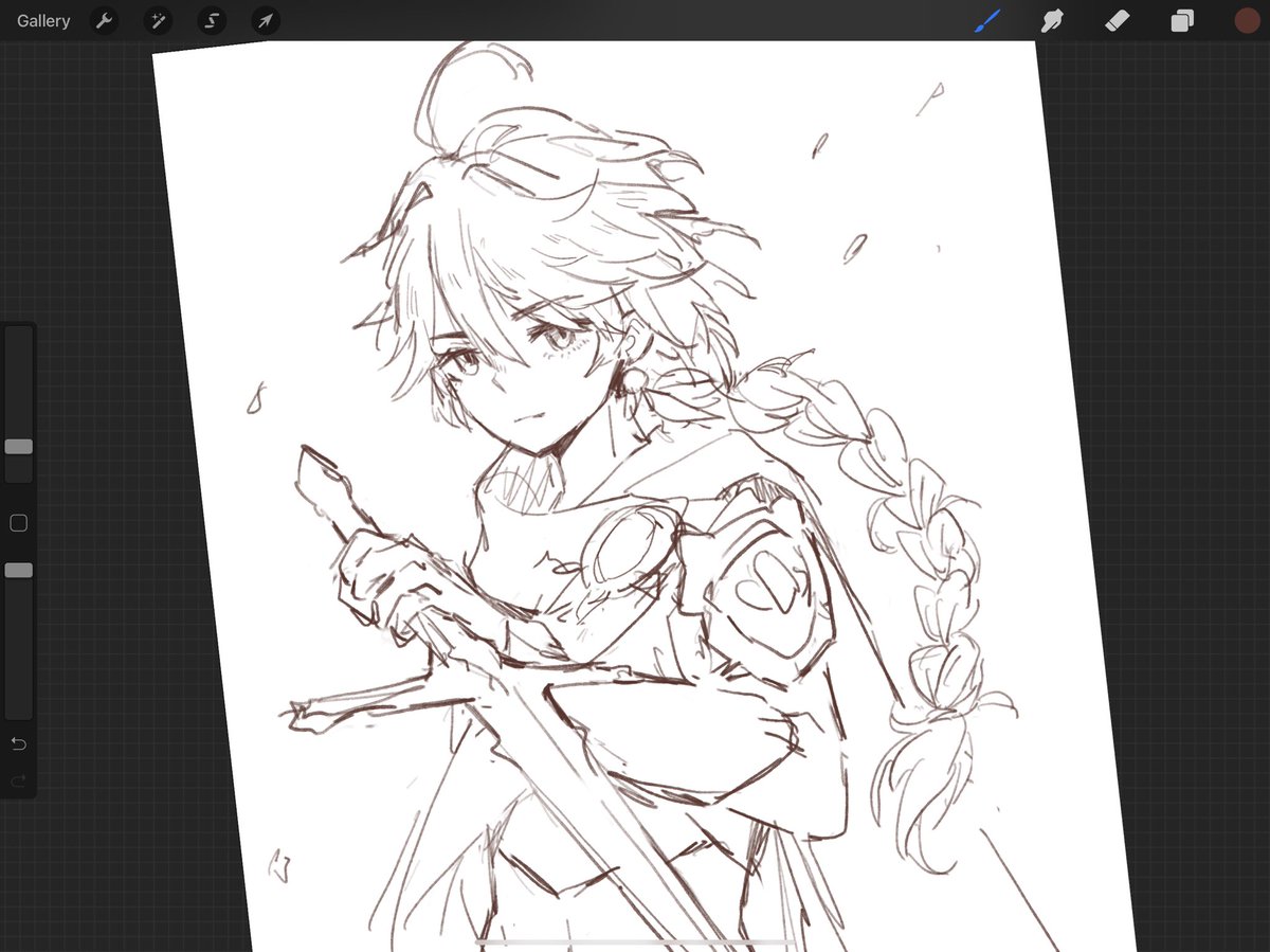 「Quick warm up sketch of Abyss!Aether. Busy season at work fi」小碗粥の漫画