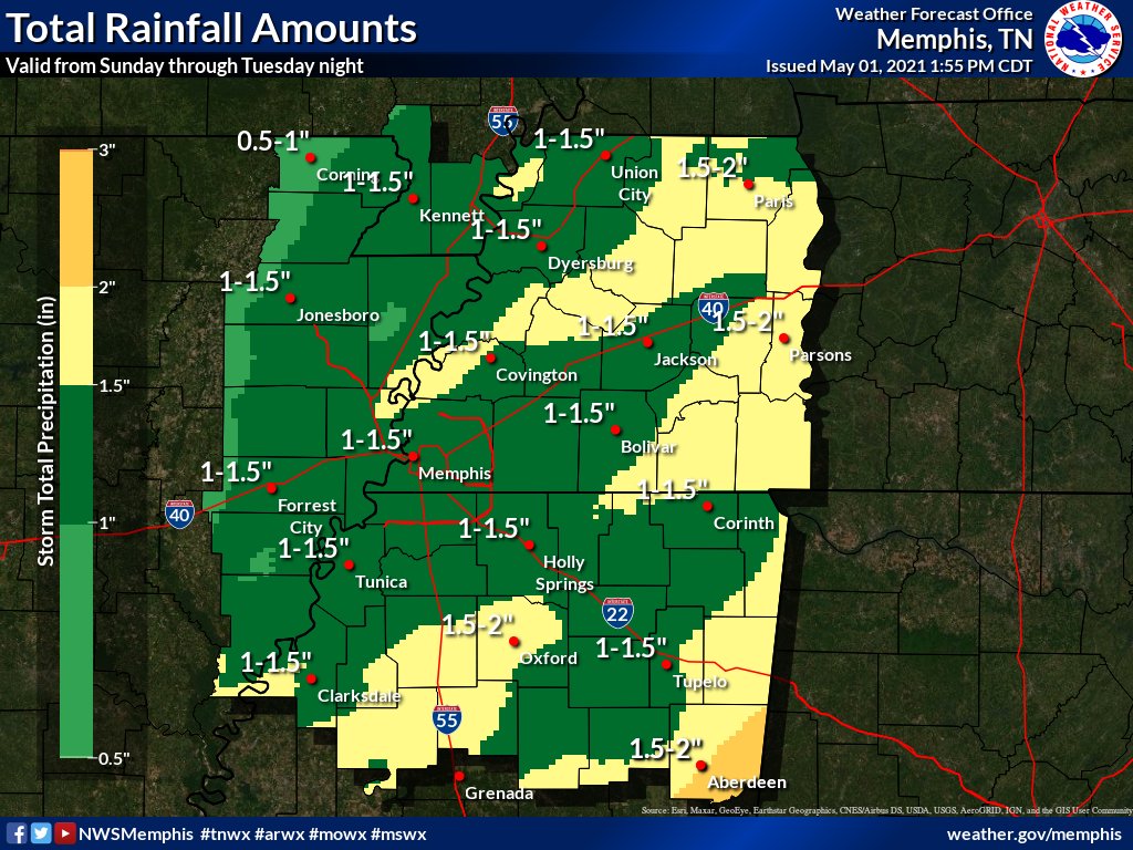 NWS Memphis on Twitter: NWS Memphis on Twitter: