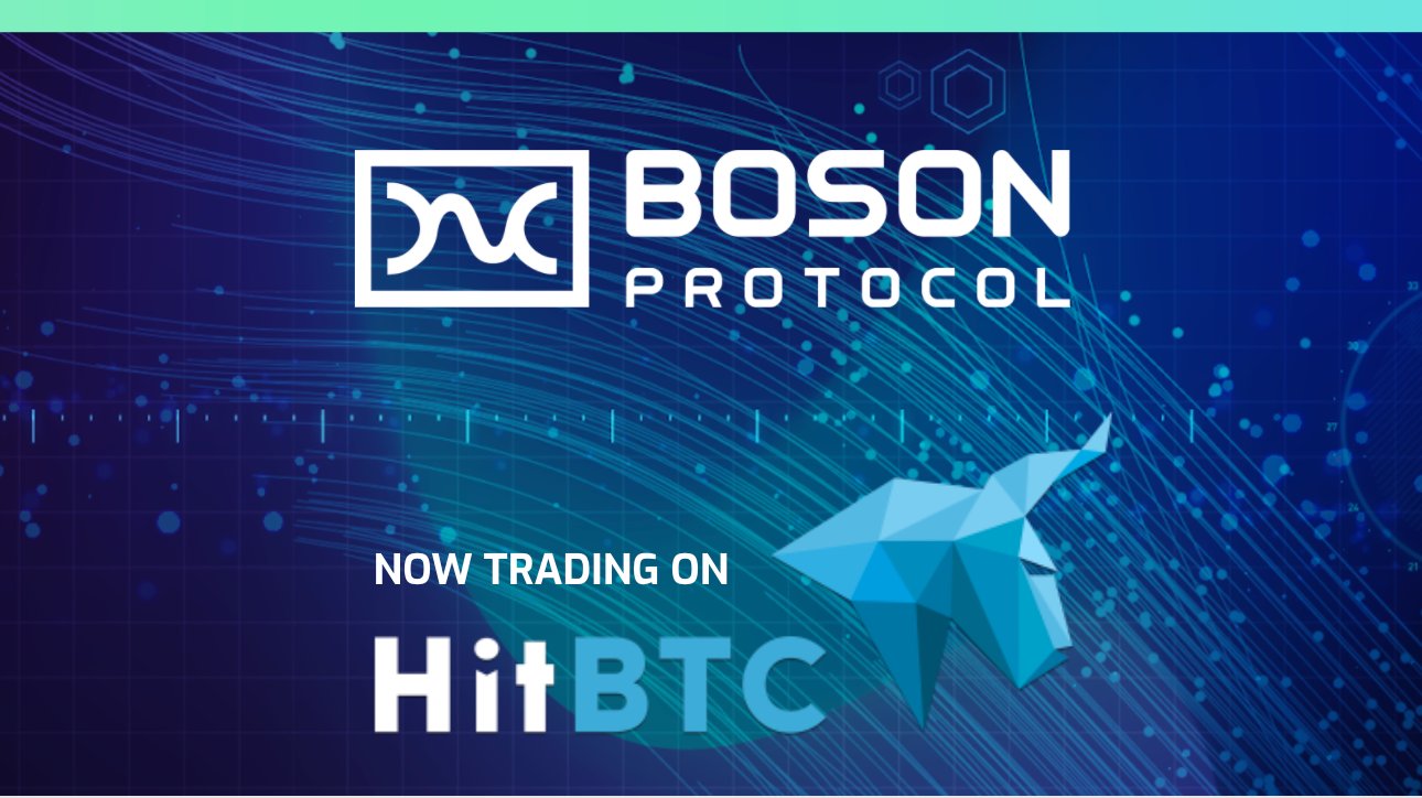 Boson Protocol on Twitter: "We are so delighted to be listed on @hitbtc and be a part of the ...