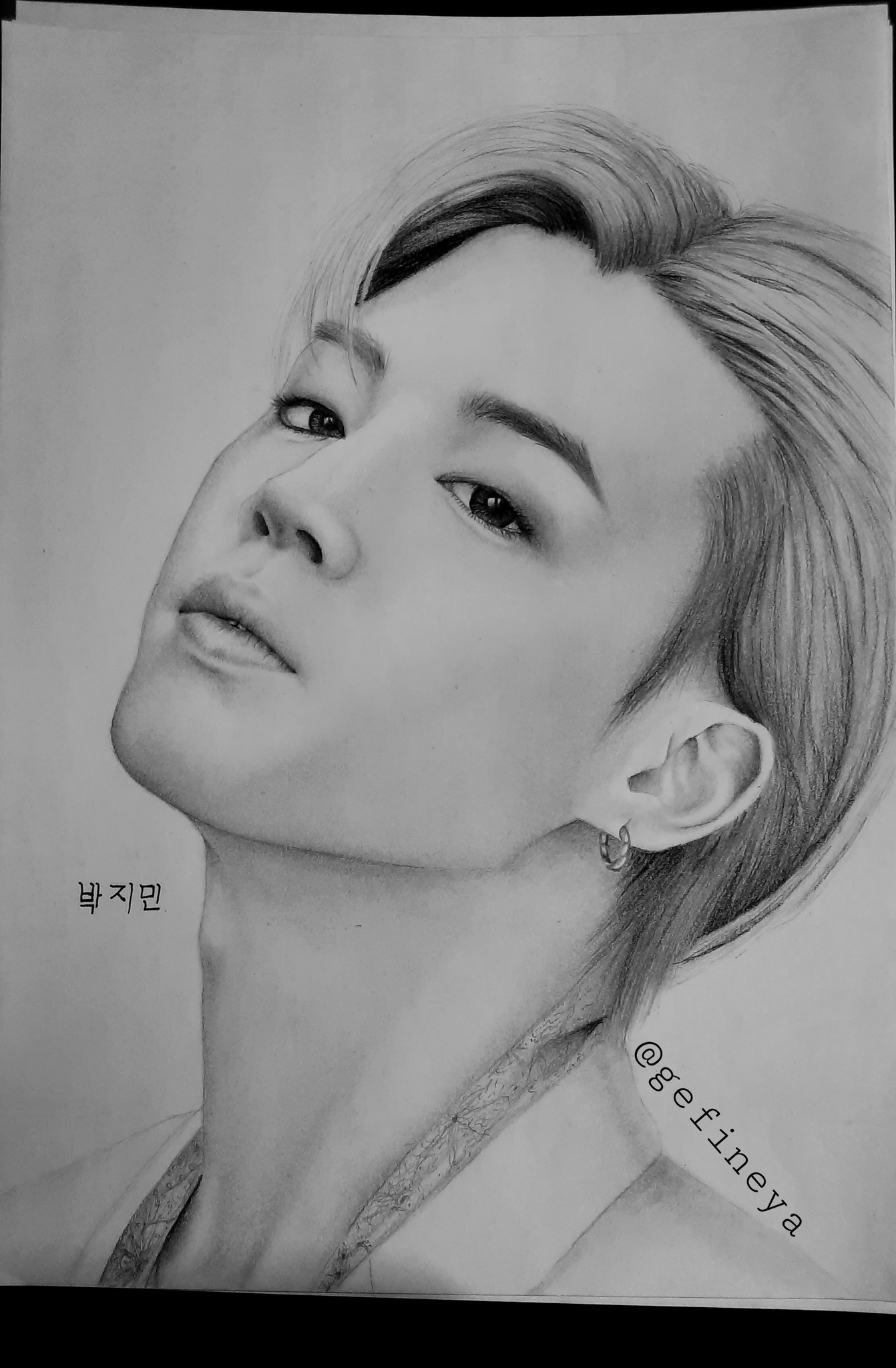 Realistic Bts Jimin Drawing By Jessiegalakti On DeviantArt, 42% OFF